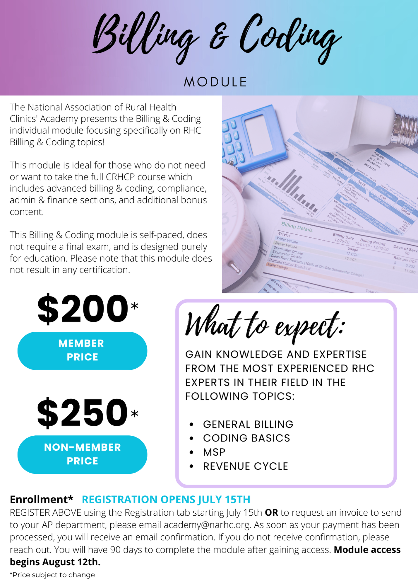 Module 2: Billing & Coding - National Association of Rural Health Clinics